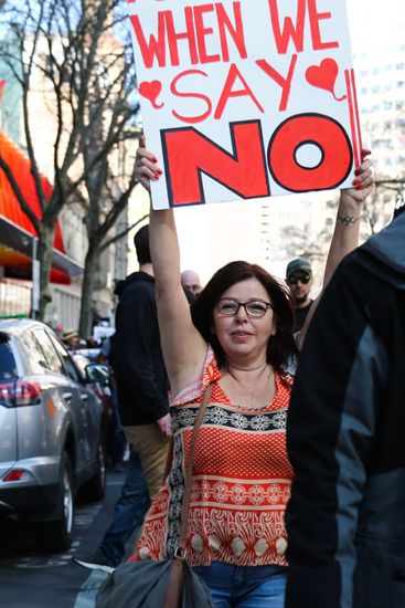 Protesters Hold Placards During Freedom Protest Editorial Stock Photo ...