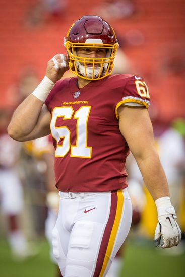 Washington Football Team Center Jon Toth Editorial Stock Photo - Stock ...