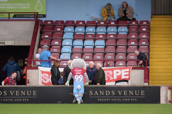 Scunny Bunny Mascot Engaging Fans During Editorial Stock Photo - Stock ...