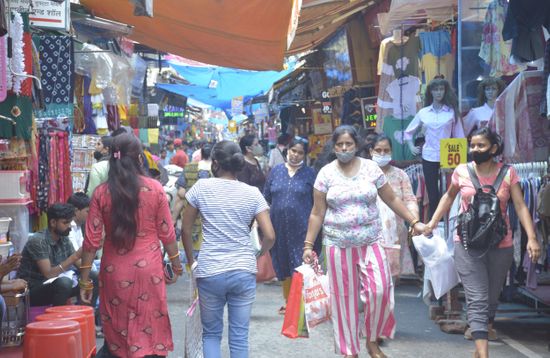 Shoppers Throng Ramnagar Market On Eve Editorial Stock Photo - Stock ...