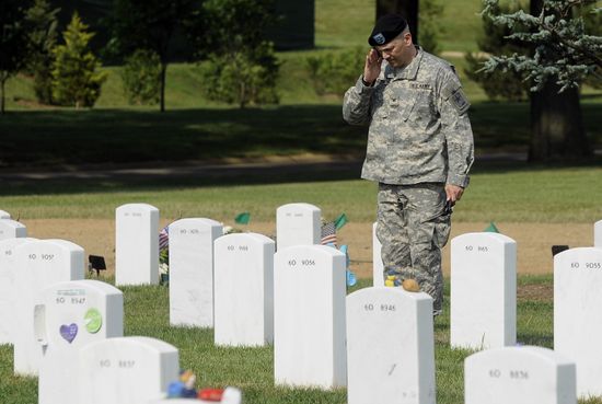 Col David Astin Salutes Fallen Soldier Editorial Stock Photo - Stock ...