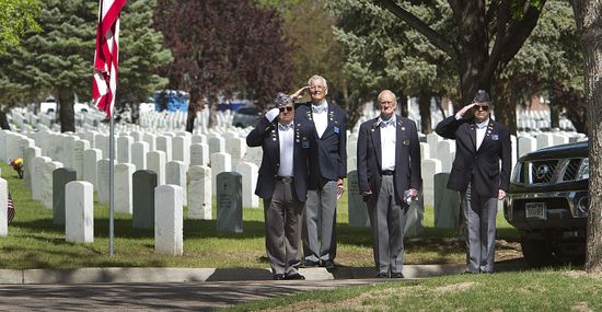 Veterans Salute Taps Played During Us Editorial Stock Photo - Stock ...