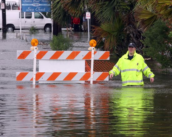 Justin Frechette Wades Though Waist Deep Editorial Stock Photo - Stock ...
