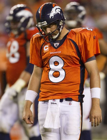 Denver Broncos Quarterback Kyle Orton Hangs Editorial Stock Photo ...