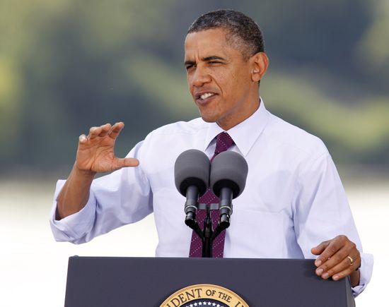 President Barack Obama Pushes Congress Pass Editorial Stock Photo ...