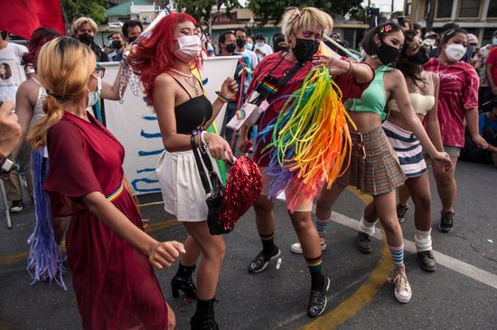 Protesters Seen Dancing During Demonstration Antigovernment Editorial ...