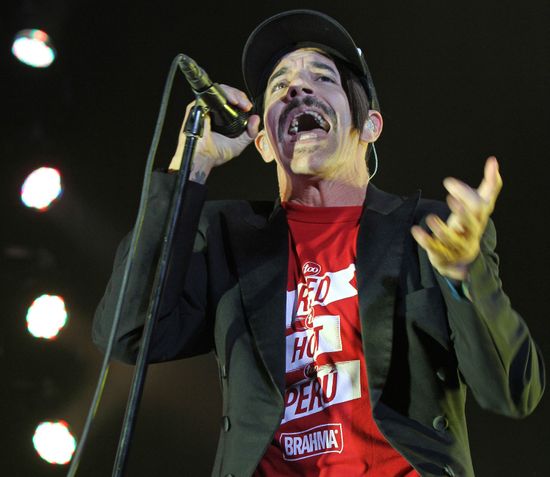 Singer Anthony Kiedis Performs Concert Red Editorial Stock Photo ...