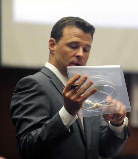 Deputy District Attorney David Walgren Holds Editorial Stock Photo ...
