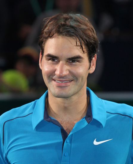 Roger Federer Switzerland Smiles After His Editorial Stock Photo ...