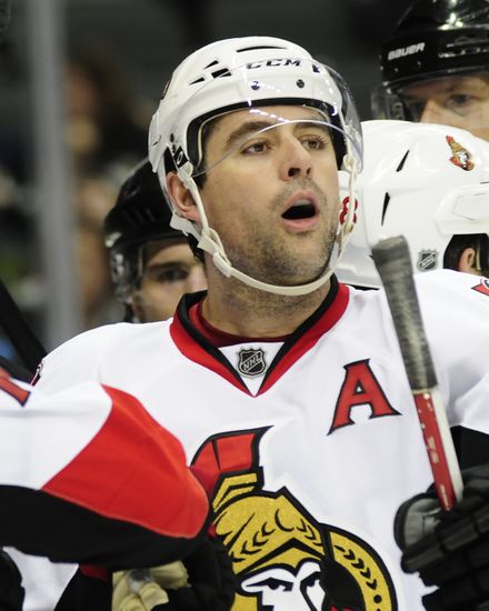 Ottawa Senators Chris Phillips Looks Officials Editorial Stock Photo ...