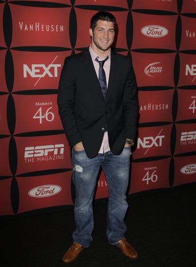 Tim Tebow Arrives On Red Carpet Editorial Stock Photo - Stock Image ...
