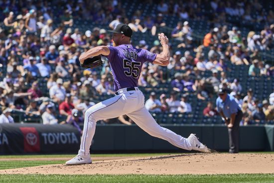 Colorado Pitcher Jon Gray 55 Throws Editorial Stock Photo - Stock Image ...
