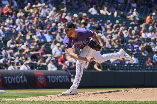 Colorado Pitcher Jon Gray 55 Throws Editorial Stock Photo - Stock Image ...