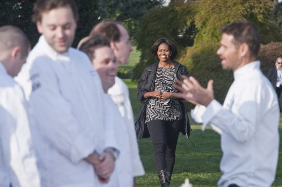 Michelle Obama White House Chefs Editorial Stock Photo - Stock Image ...