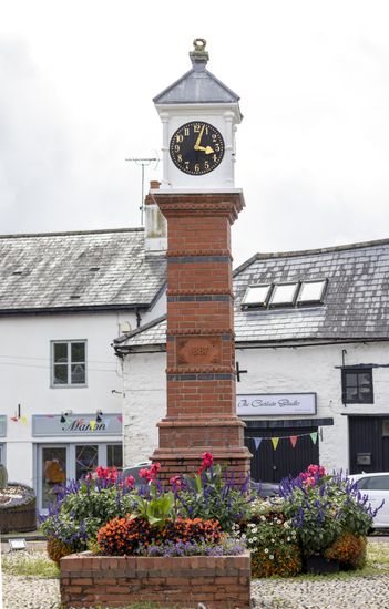Clock Tower Usk Monmouthshire Editorial Stock Photo - Stock Image ...