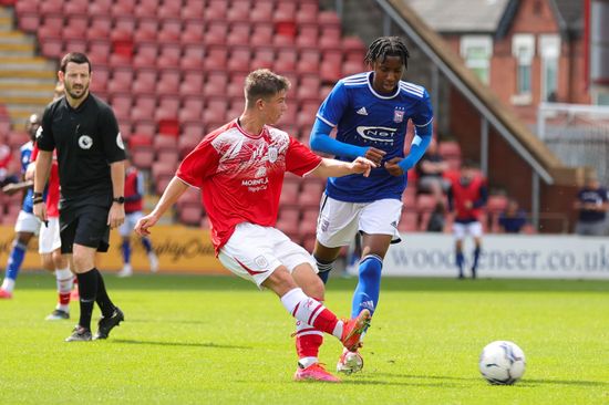 Crewe Alexandra Forward Max Woodcock Passes Editorial Stock Photo ...