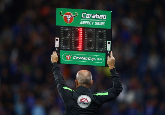Fourth Official Holds Carabao Digital Display Editorial Stock Photo ...