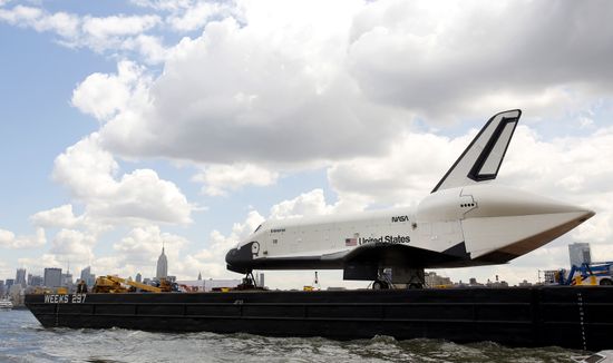 Space Shuttle Enterprise Floats On Barge Editorial Stock Photo - Stock ...