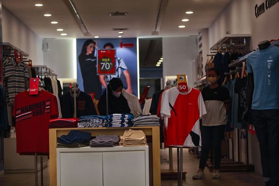 Women Observe Clothes Sale Discounts Shopping Editorial Stock Photo ...