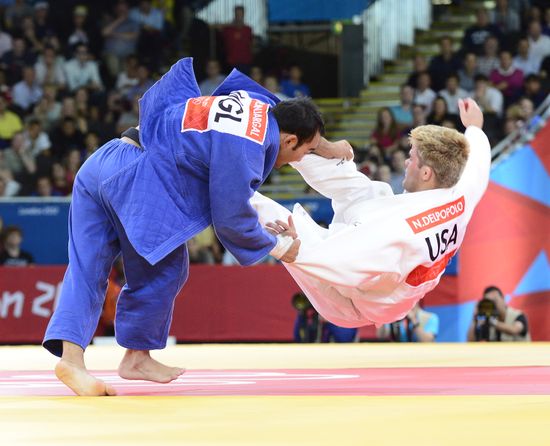 Mens 73kg Repechage Judo Contest Between Editorial Stock Photo - Stock ...