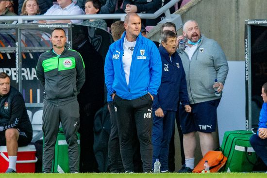 Afc Wimbledon Manager Mark Robinson During Editorial Stock Photo ...