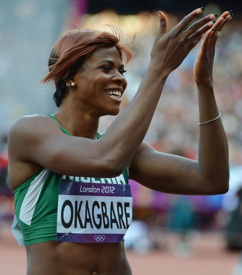 Blessing Okagbare Nigeria Celebrates After Her Editorial Stock Photo ...