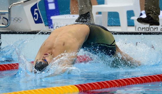 Usas Matt Grevers Starts Backstroke Help Editorial Stock Photo - Stock Image | Shutterstock