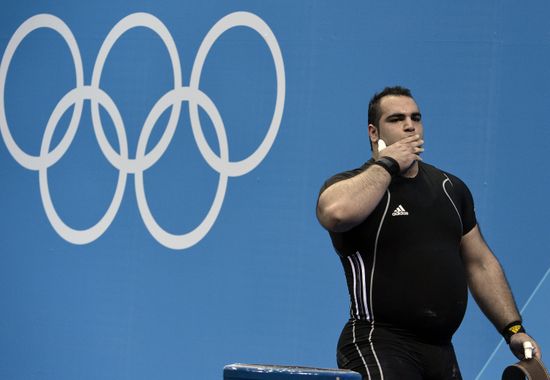 Iranian Weightlifter Behdad Salimkordasiabi Blows Kiss Editorial Stock ...
