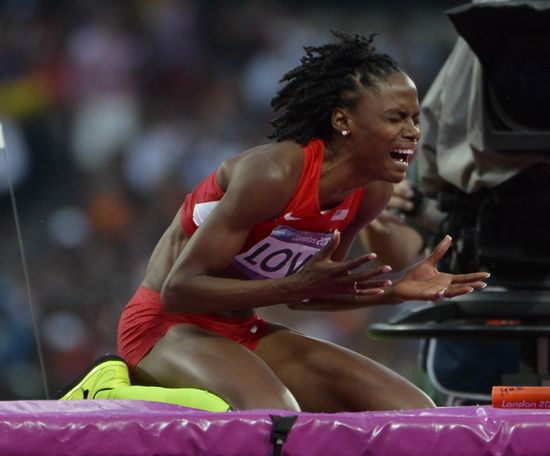 Chaunte Lowe United States Reacts After Editorial Stock Photo - Stock ...