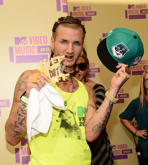 Rapper Riff Raff Arrives Mtv Video Editorial Stock Photo - Stock Image ...