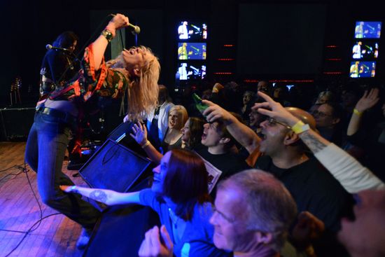 Lead Singer Shannon Conley Belts Out Editorial Stock Photo - Stock ...