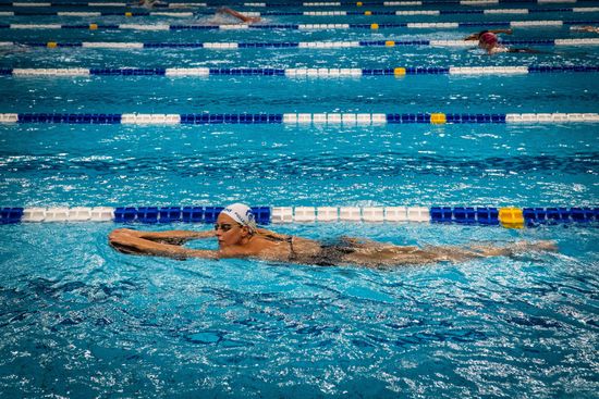 Italian Swimmer Federica Pellegrini Action During Editorial Stock Photo ...