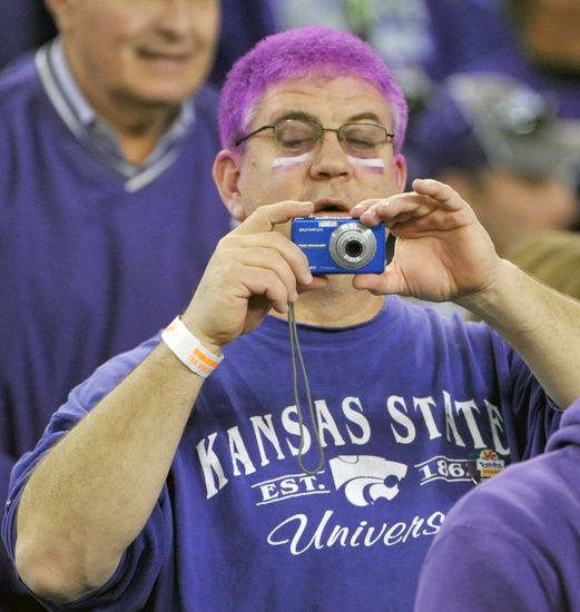 Kansas State Fan Checks His Picture Editorial Stock Photo - Stock Image ...