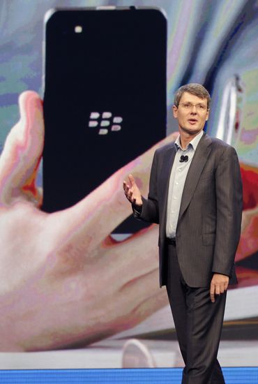 Rim Ceo Thorsten Heins Speaks On Editorial Stock Photo - Stock Image ...