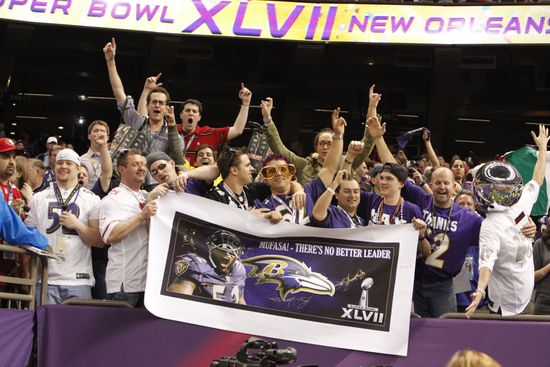 Jubilant Baltimore Raven Fans Celebrate Their Editorial Stock Photo ...