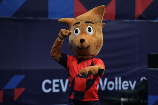 Ace Mascot Dance During Cev Eurovolley Editorial Stock Photo - Stock ...