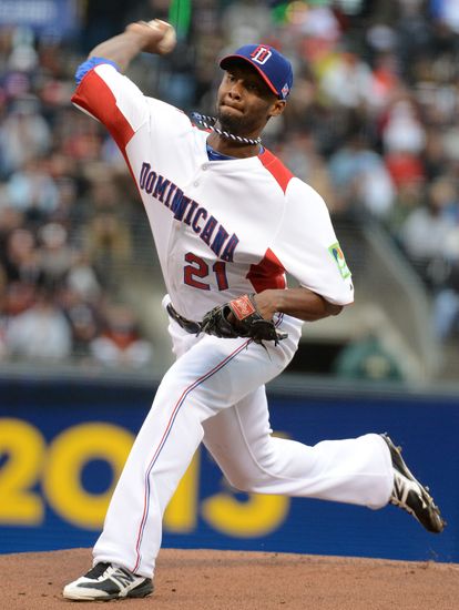 Dominican Republic Starting Pitcher Samuel Deduno Editorial Stock Photo ...