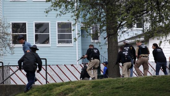 Police Surround House Boat Where Suspect Editorial Stock Photo - Stock ...