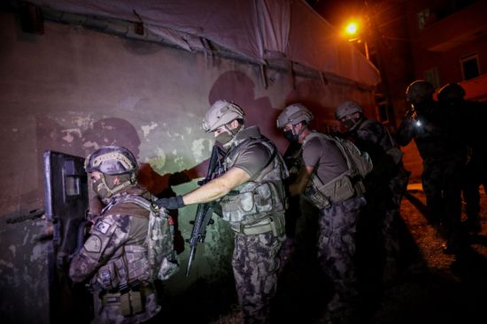 Turkish Swat Members Starting Operation Stop Editorial Stock Photo ...