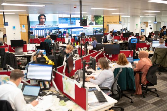 Inside Foreign Offices Crisis Management Centre Editorial Stock Photo ...