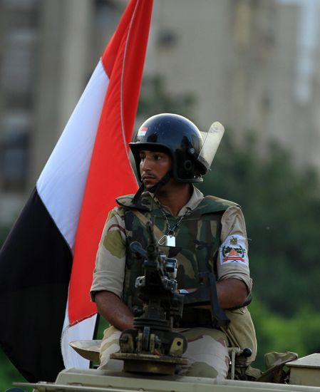 Member Egyptian Special Forces Stands Guard Editorial Stock Photo ...