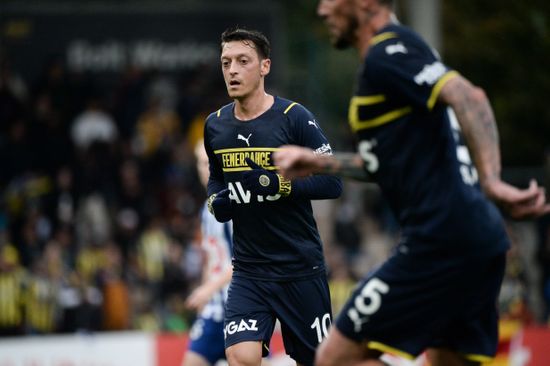 Mesut Turkish Fenerbahce During Football Uefa Editorial Stock Photo ...