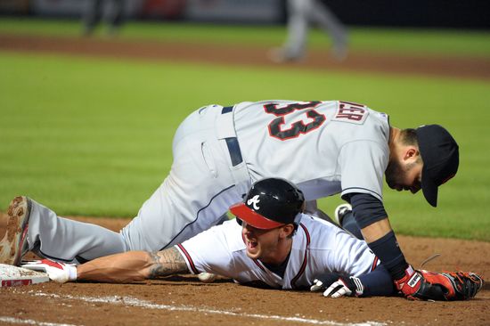 Cleveland Indians First Baseman Nick Swisher Editorial Stock Photo ...