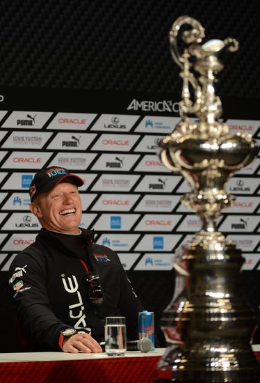 Skipper Jimmy Spithill Smiles Press Conference Editorial Stock Photo ...