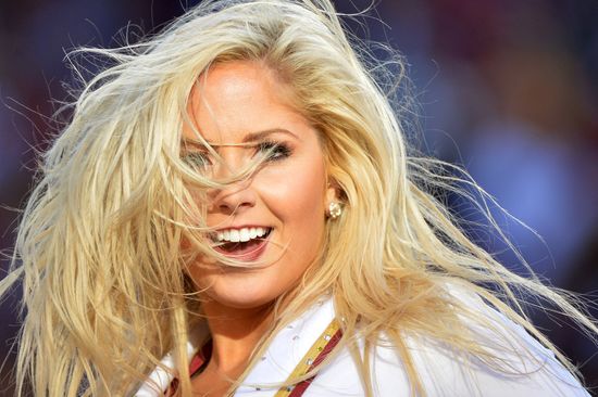 Washington Redskins Cheerleaders Performs Redskins Play Editorial Stock