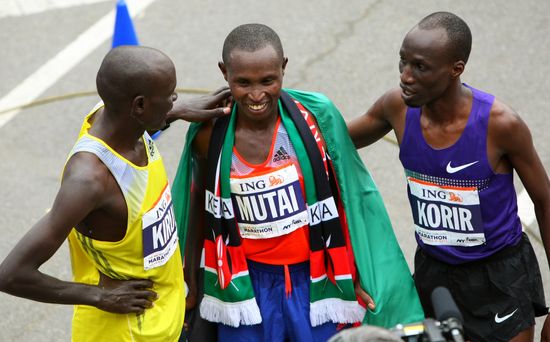 Peter Cheruiyot Kirui L Wesley Korir Editorial Stock Photo - Stock ...