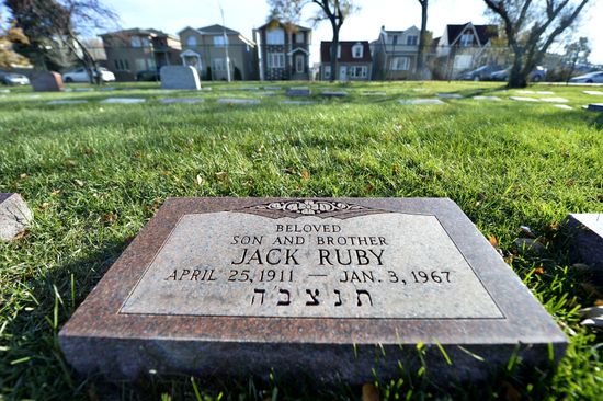 Jack Rubys Gravestone Rests Westlawn Cemetery Editorial Stock Photo ...