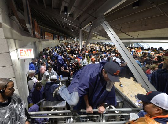 Fans Crowd Concourse Soldier Field They Editorial Stock Photo - Stock ...