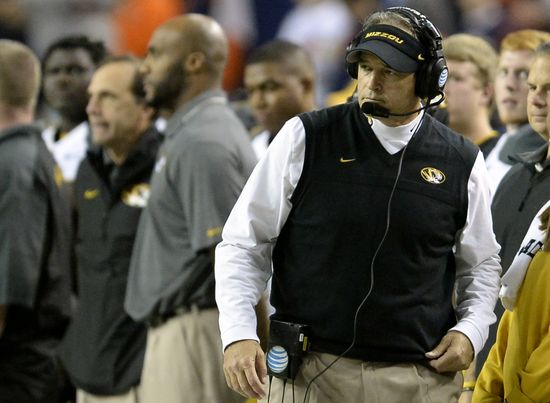 Missouri Head Coach Gary Pinkel Watches Editorial Stock Photo - Stock ...