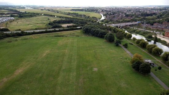 Peterborough Embankment Field Beside River Nene Editorial Stock Photo ...
